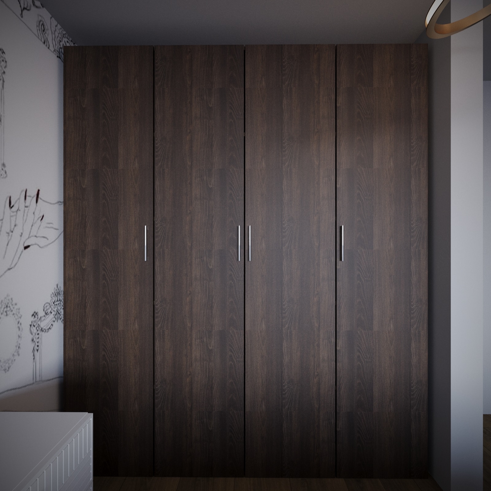 Dulap Rio 4 Usi Wenge 156 x 185 x 50cm - eMAG.ro