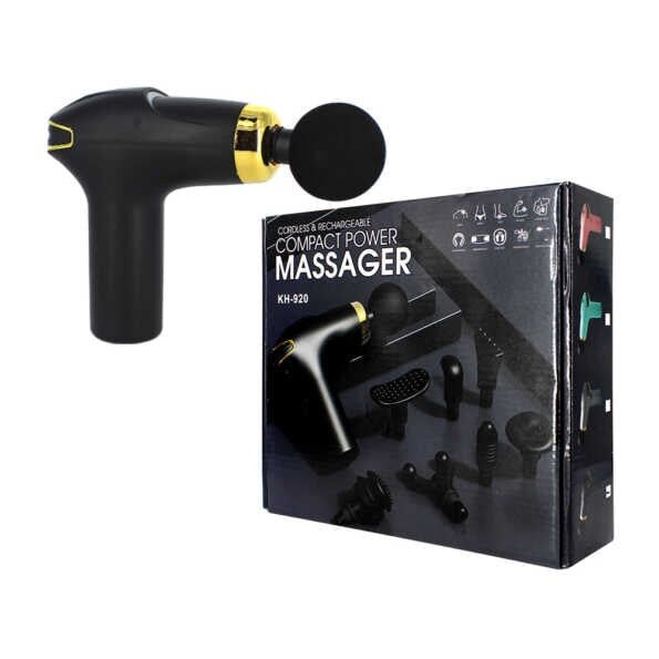 Pistol de masaj - Fascial Gun Pro KH-920 portabil, cu vibromasaj si 8 ...