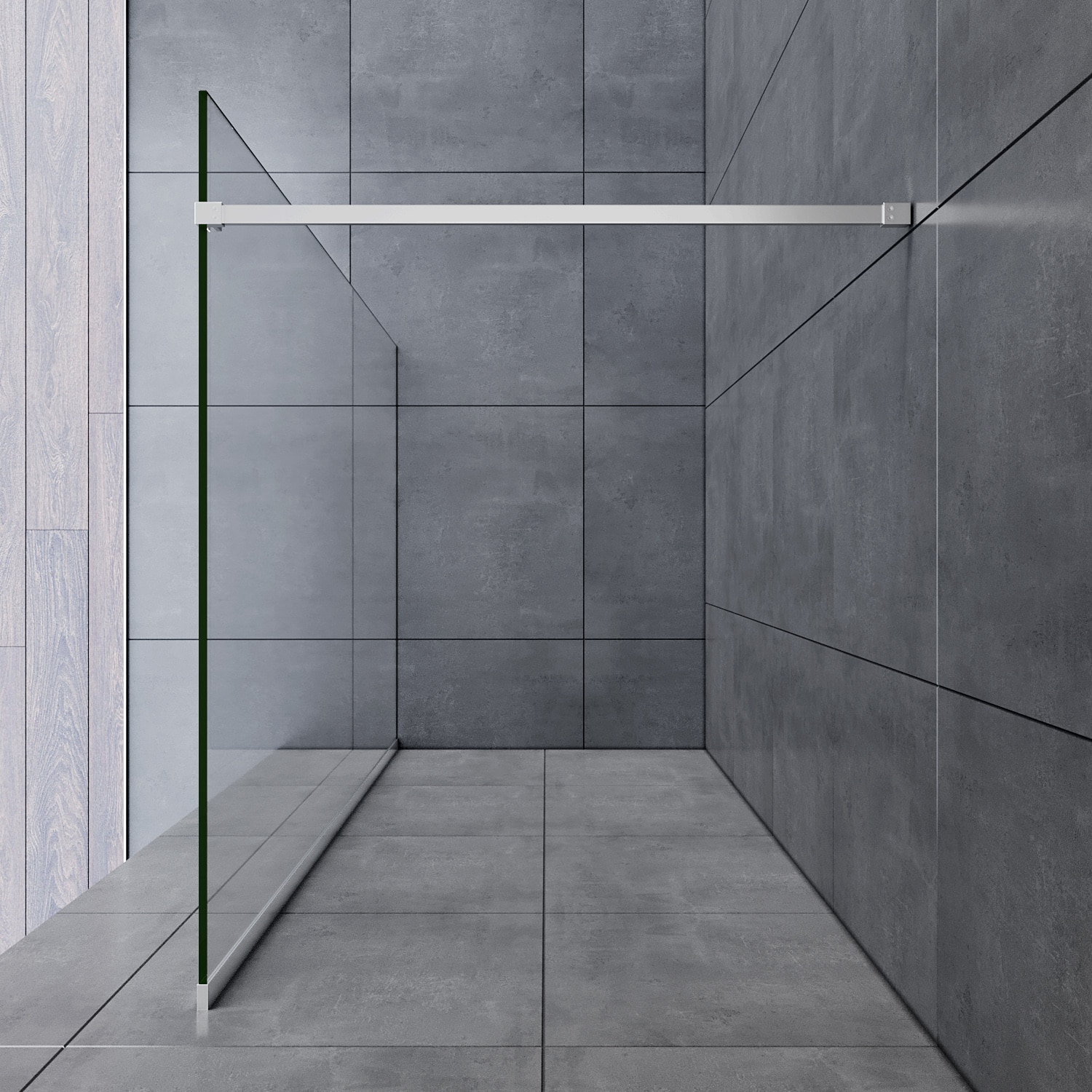 Paravan dus, 70x200cm, Walk-in, Sticla securizata 8mm, Usor de curatat ...