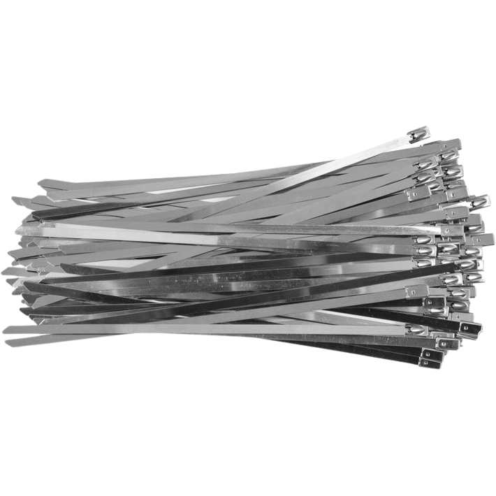 Set 100 coliere metalice reglabile, din otel, tip bride, 4,6 * 250 mm ...