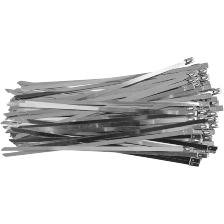 Set 100 coliere metalice reglabile, din otel, tip bride, 4, 6 * 250 mm ...