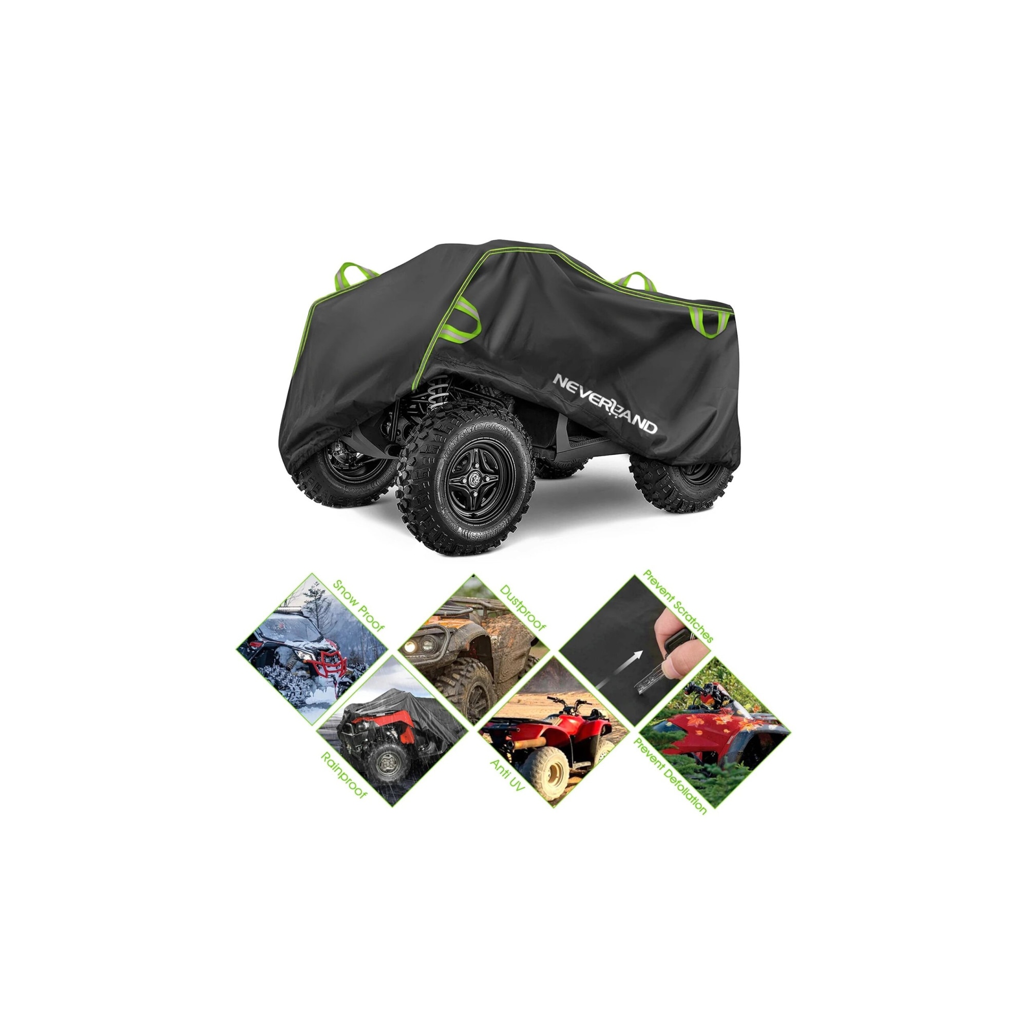 Huse ATV PREMIUM material OXFORD, impermeabila + geanta depozitare ...