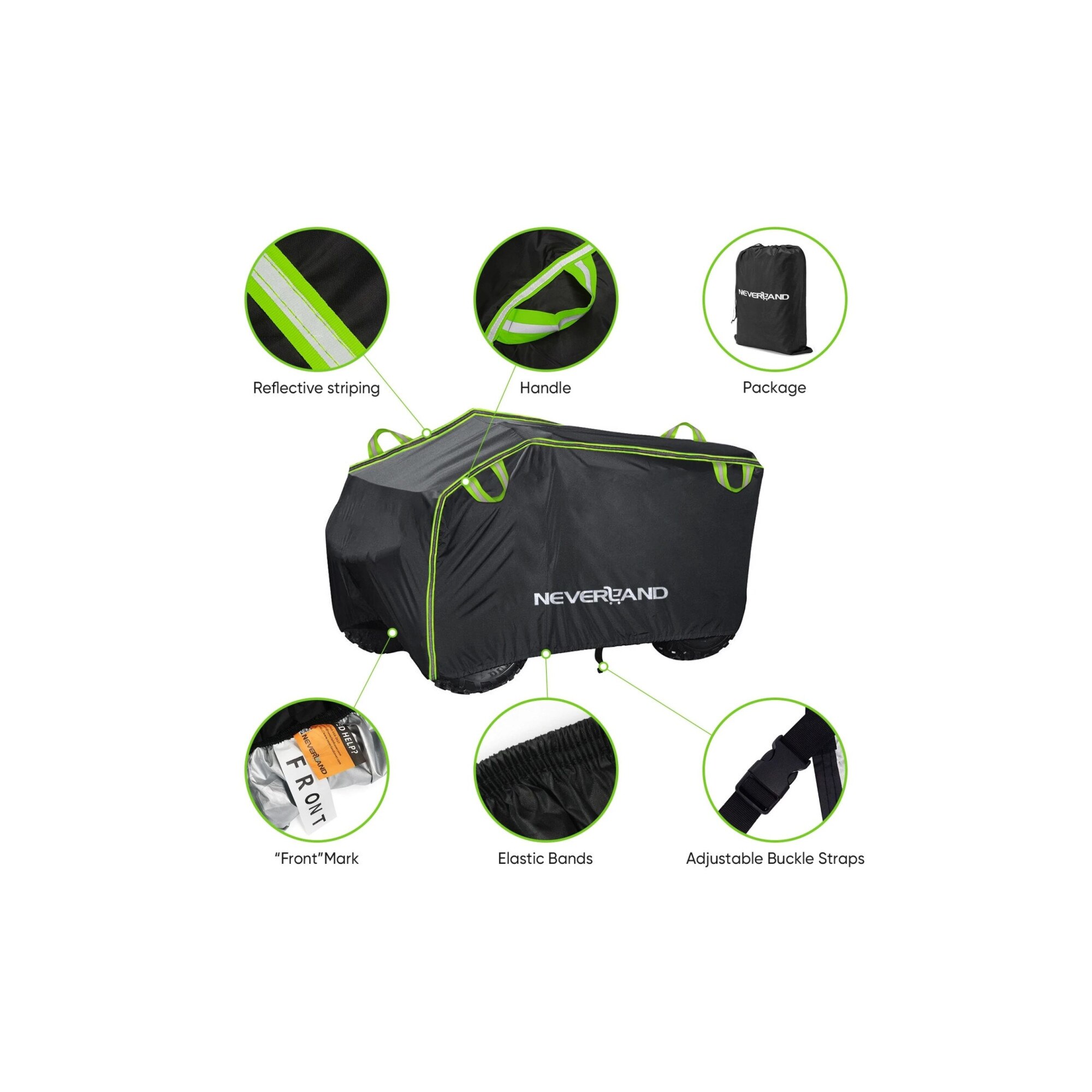 Huse ATV PREMIUM material OXFORD, impermeabila + geanta depozitare ...