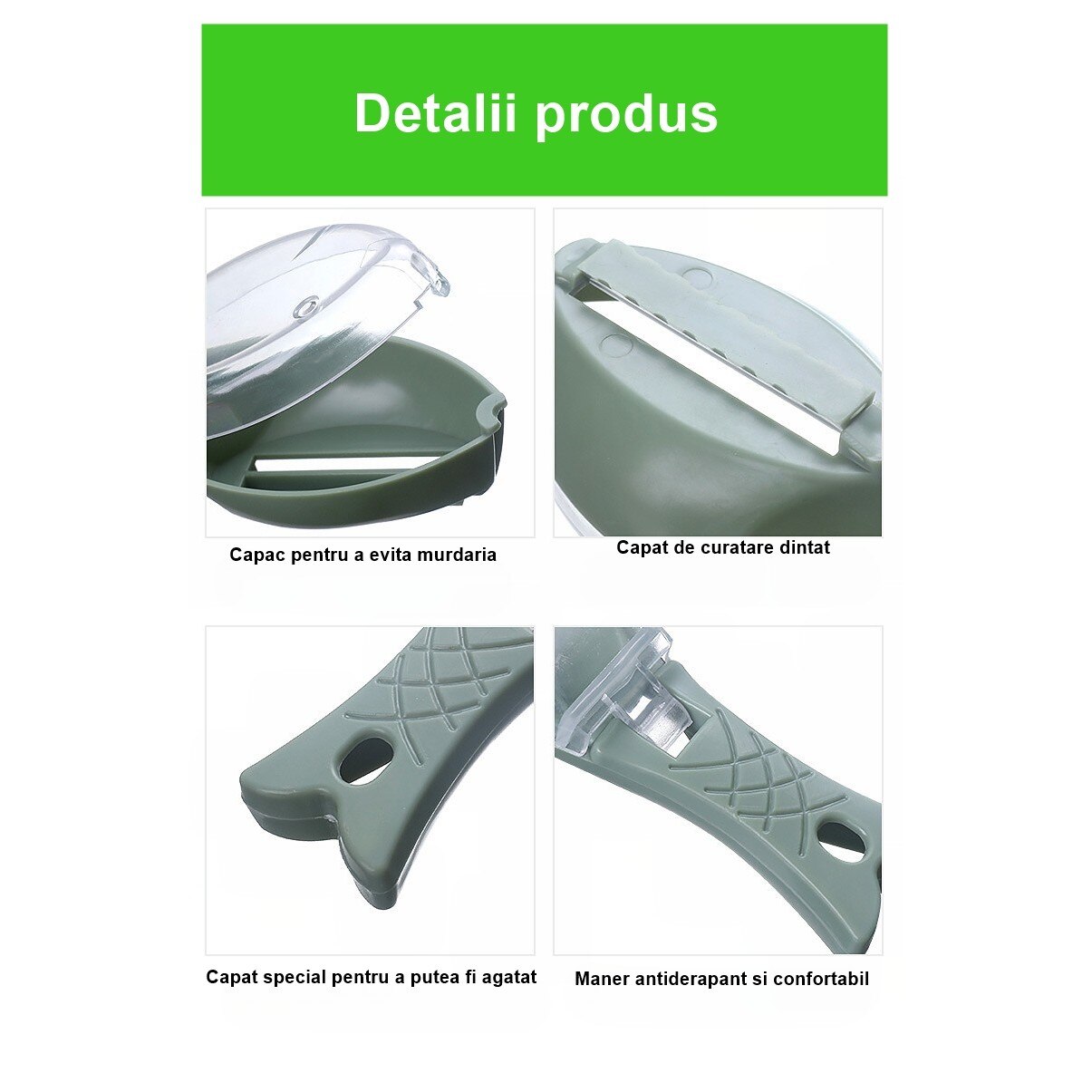 Curatator Manual Solzi de Peste, Flippy, Forma Peste, Recipient cu ...