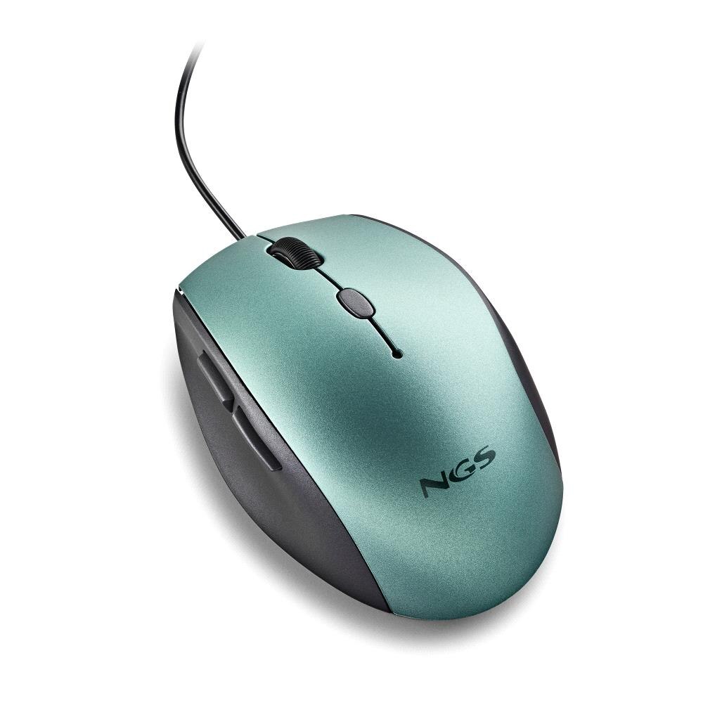 Mouse optic cu fir NGS Moth Ice, 1600dpi, silent click, adaptor USB-C ...