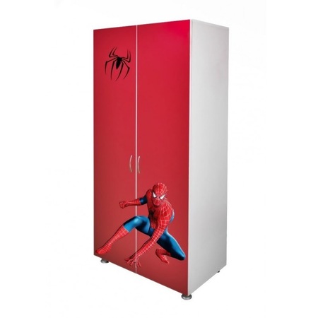 Sifonier copii 2 usi Spiderman, 180x80 cm, PAL melaminat - eMAG.ro