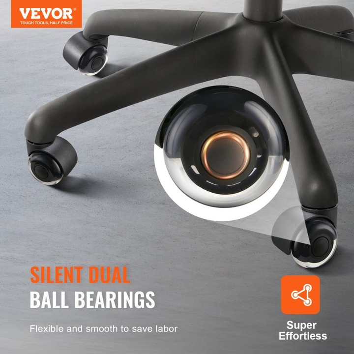 Set de 5 Roti pentru Scaun de Birou, 66 mm, Capacitate Greutate 200 Kg ...