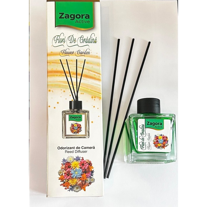 Odorizant de camera cu betisoare 120 ml, aroma flori de gradina - eMAG.ro