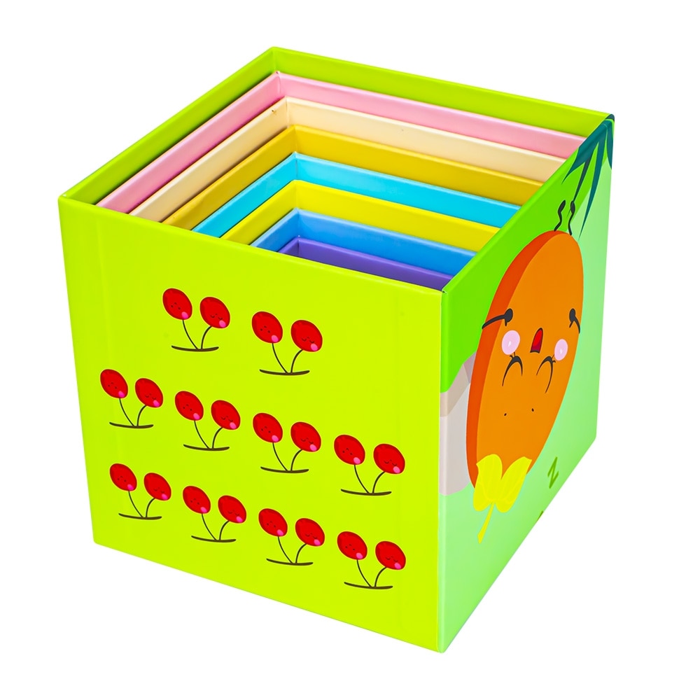 Cuburi educative, stivuibile, 10 piese din carton, Sbk, +1 an - eMAG.ro