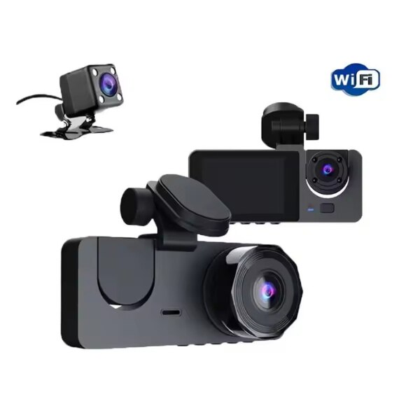 Camera Auto Tripla cu DVR, HD1080p, DVR Pro, Display HD 2”, 170 grade ...
