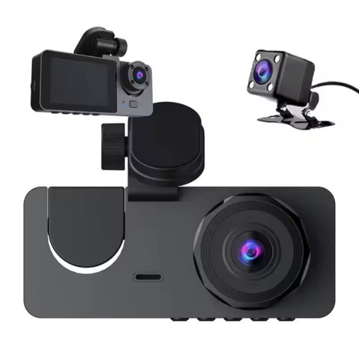 Camera Auto Tripla cu DVR, HD1080p, DVR Pro, Display HD 2”, 170 grade ...