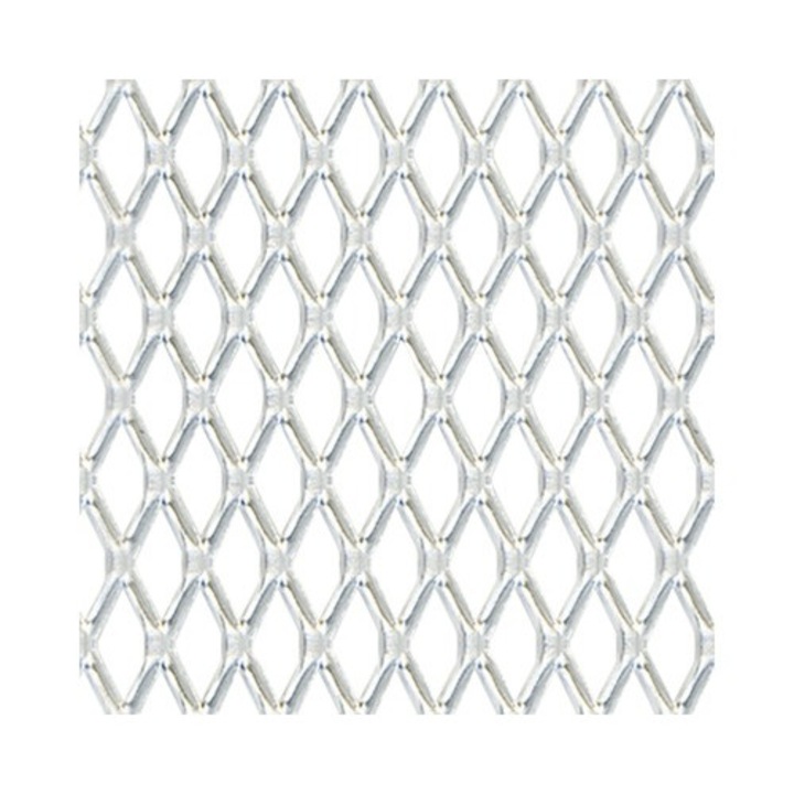 Tabla Perforata Expandata Aluminiu Alberts 250x500 Mm, Perforatii In ...