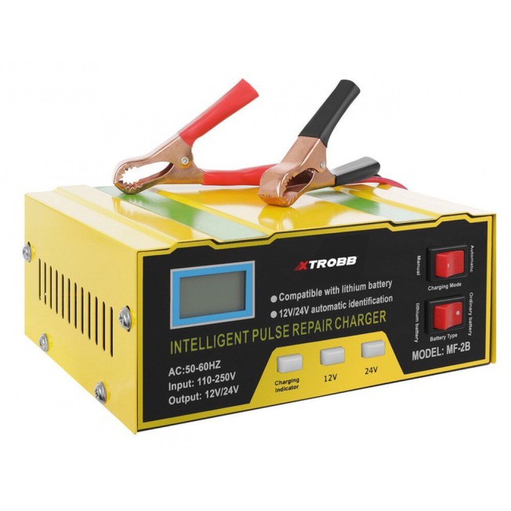 Incarcator XTROBB pentru Baterii Auto, Moto, 12V / 24V, Indicator nivel ...