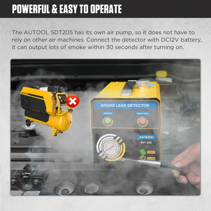 Tester Diagnoza Auto, Detectare Scurgeri prin Fum, Sistem EVAP, pentru ...