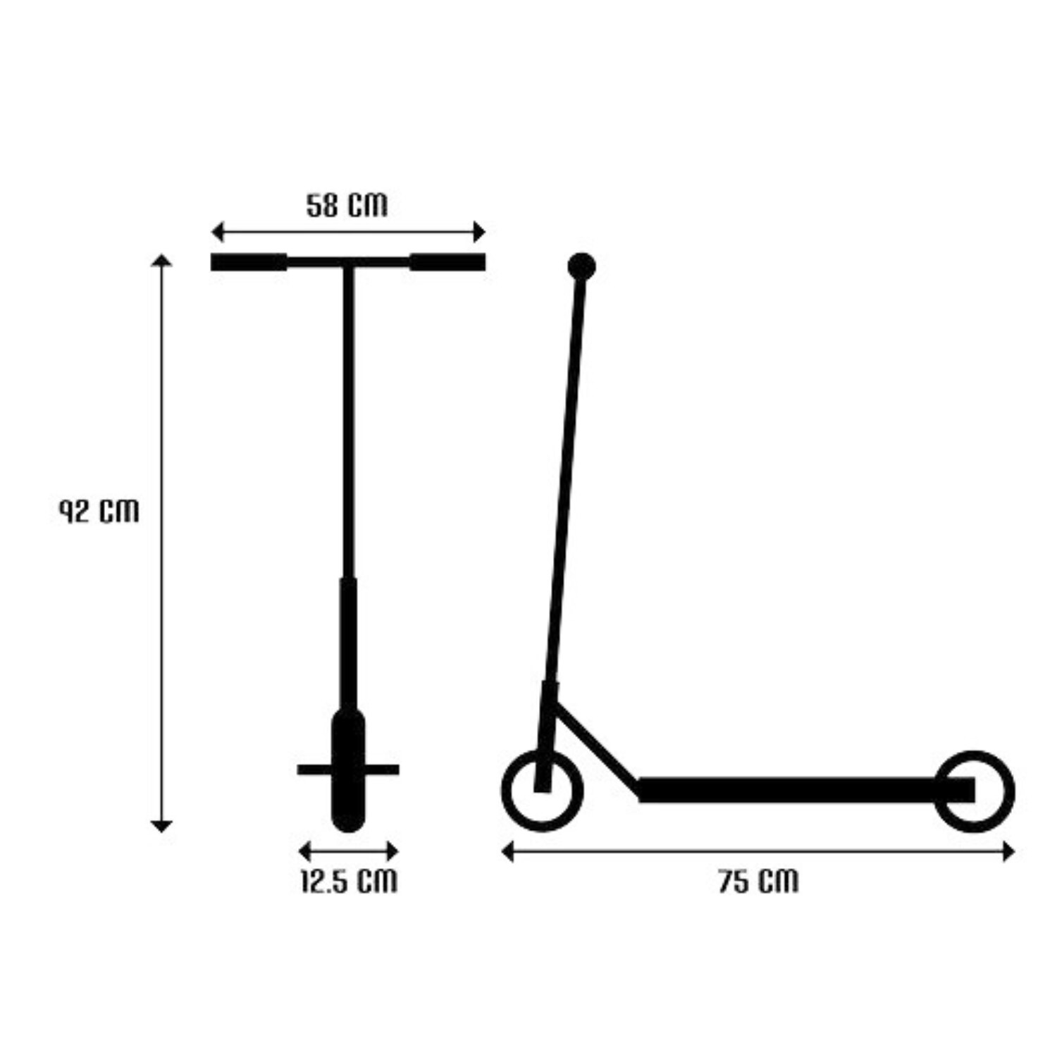 Trotineta scheme, freestyle, Black Dragon, marime medie - eMAG.ro