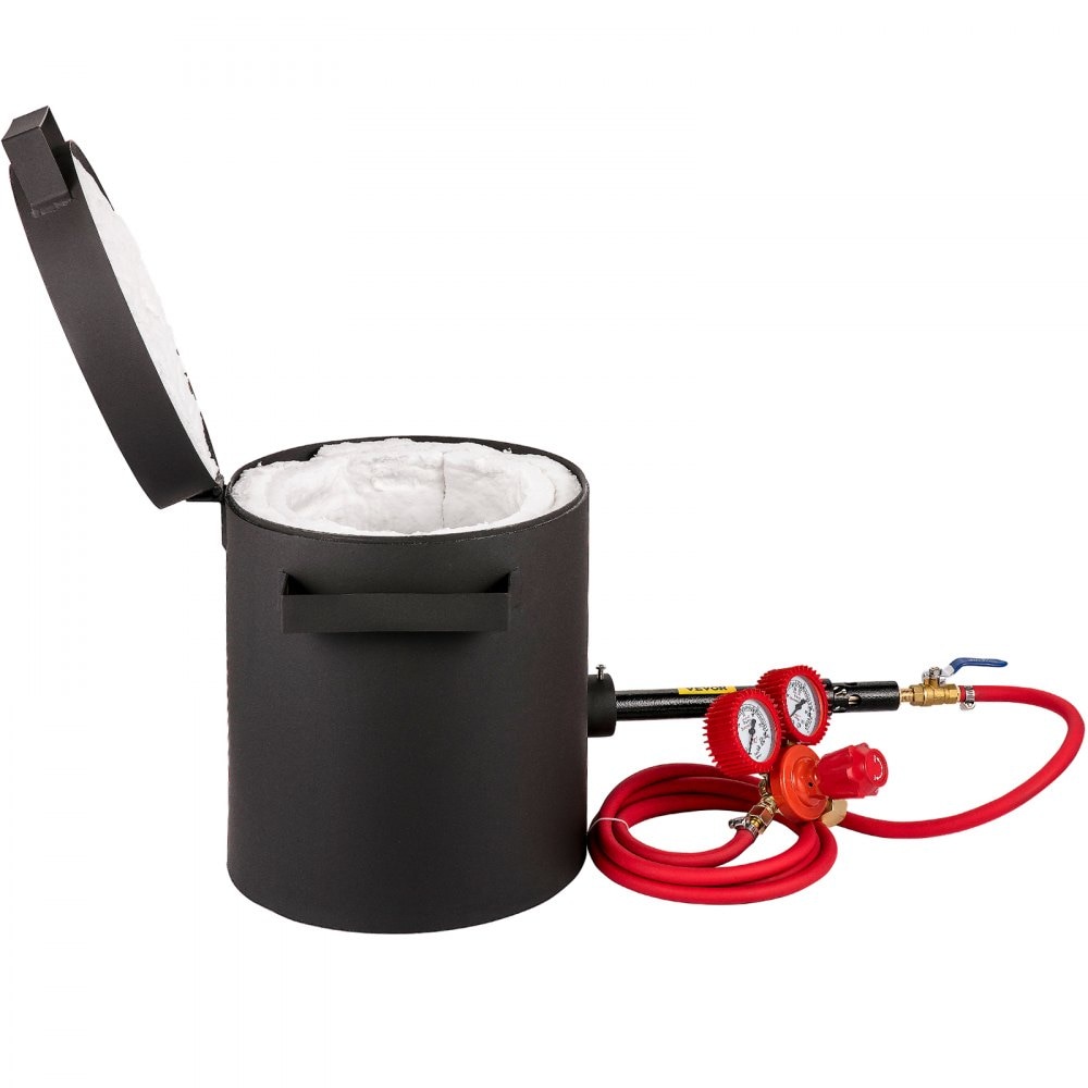 Set Cuptor pentru Topire Metale, Capacitate 10 Kg, Temperatura maxima ...