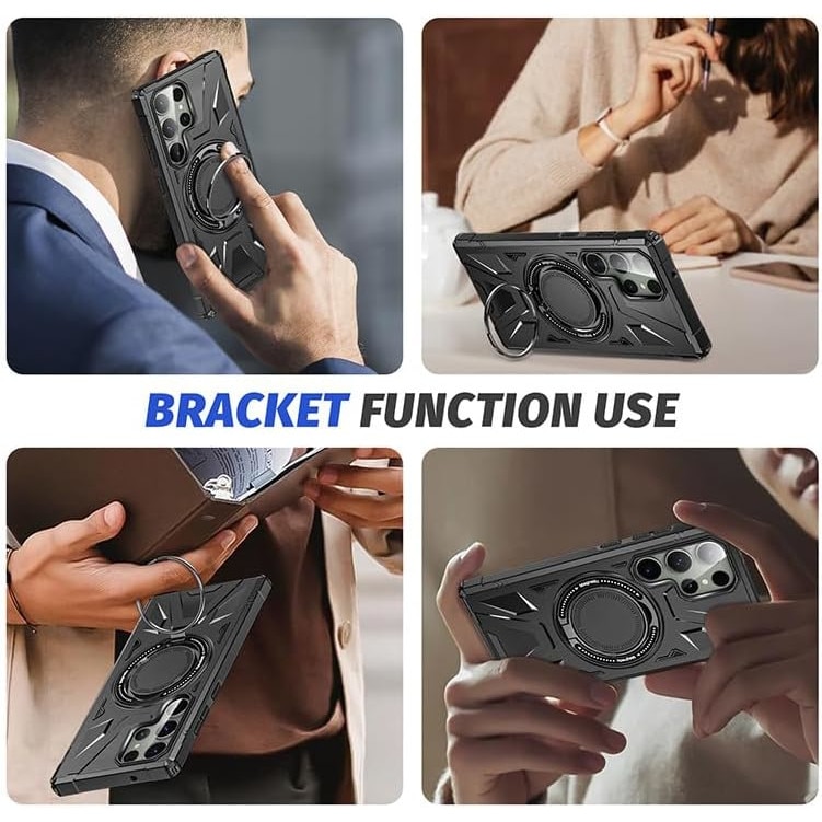 Husa de protectie compatibila Samsung S24 Ultra, PCE PRODUCTS, inel ...