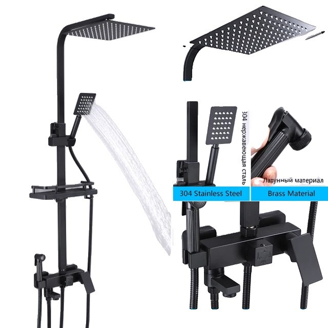 Set dus, Alama, 8", Negru - eMAG.ro