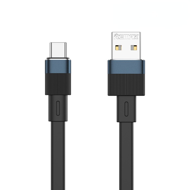 Cablu USB Type C plat, Incarcare Rapida, Remax Flushing, RC-C001 A-C, 2 ...