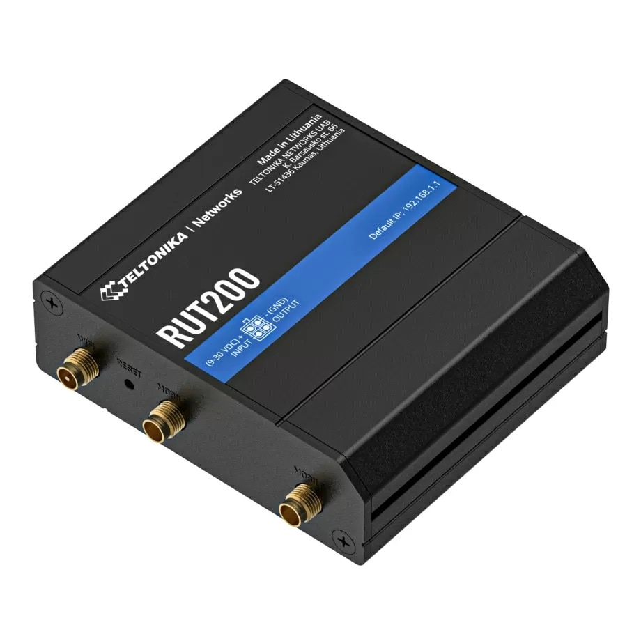 Router wireless Teltonika RUT200, LTE, 4G/LTE Cat.4, 2x LAN 100Mb/s ...