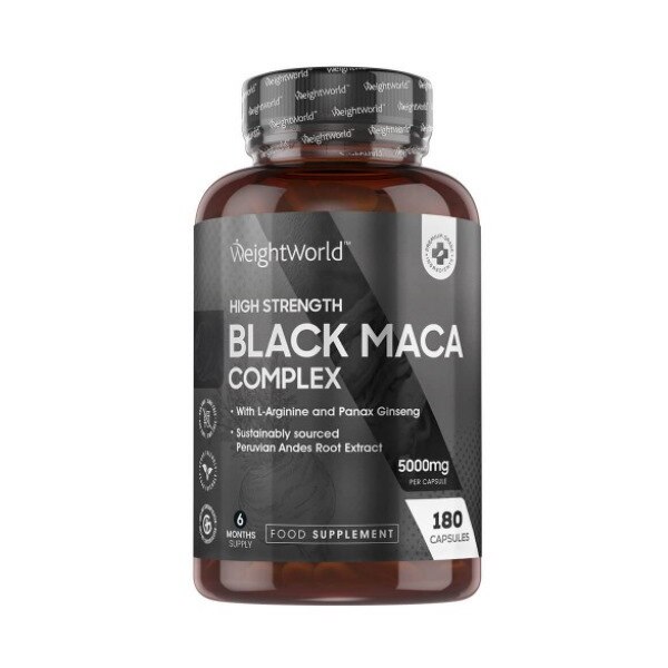 Complex Black Maca, Weightworld, 180 Capsule, 5000mg - eMAG.ro