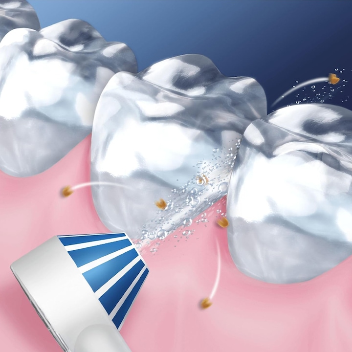 Irigator bucal, Oral-B, AquaCare Pro Expert Series 6 #0034408-A 20-21, Oxyjet, 3 nivele de ...