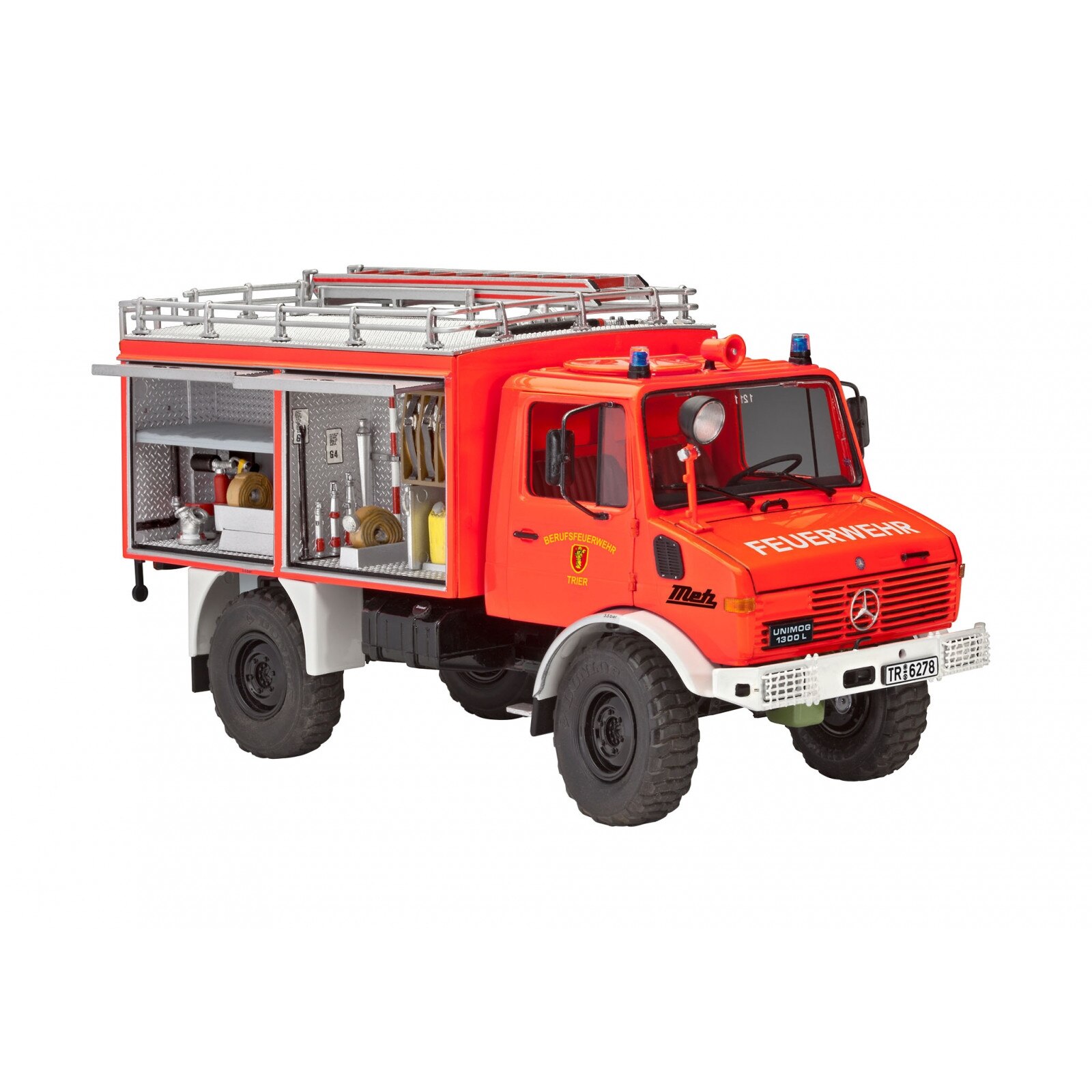 Сглобяем модел, Revell, Mercedes-Benz Unimog U1300L TLF 8/18, 210 части ...