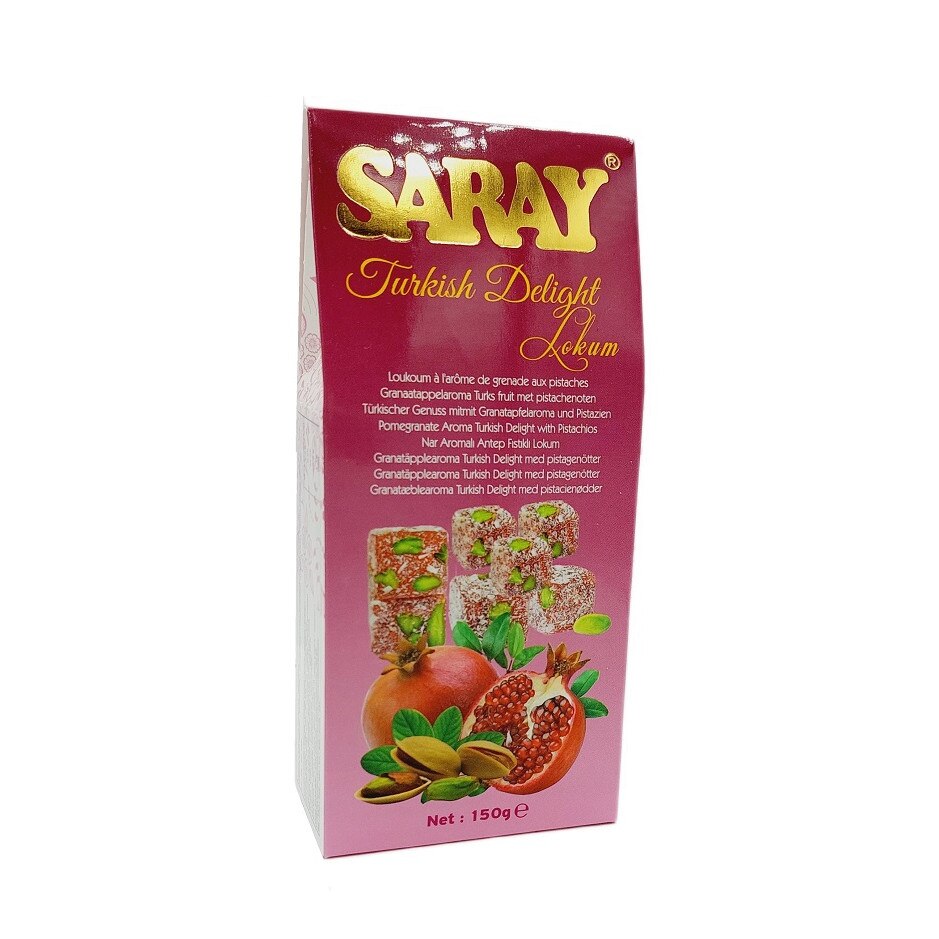 Rahat de fructe de rodie cu fistic 150g Saray - eMAG.ro