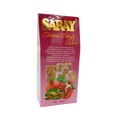 Rahat de fructe de rodie cu fistic 150g Saray - eMAG.ro