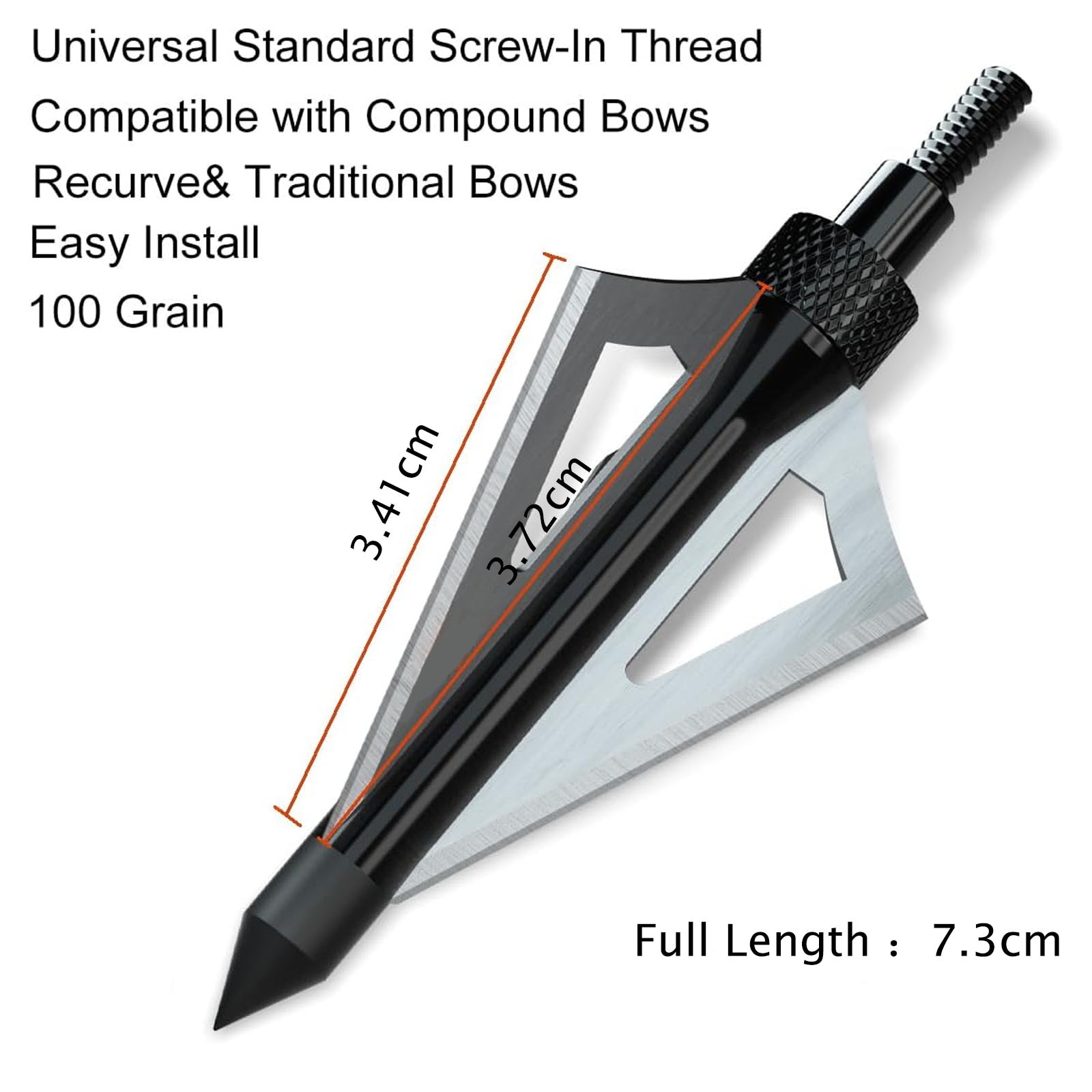 Set 12 varfuri de sageata de vanatoare, Darklove, Cu cutie depozitare ...