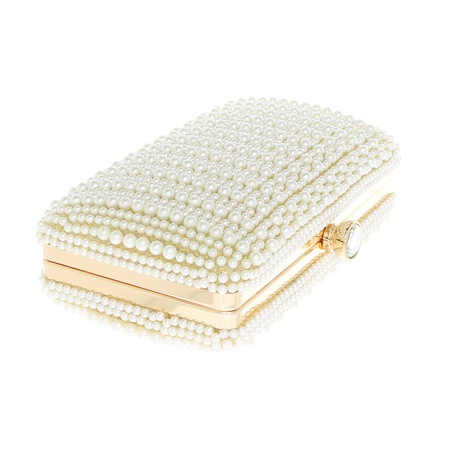 Geanta clutch, de dama, din material sintetic cu perle, ButicCochet ...