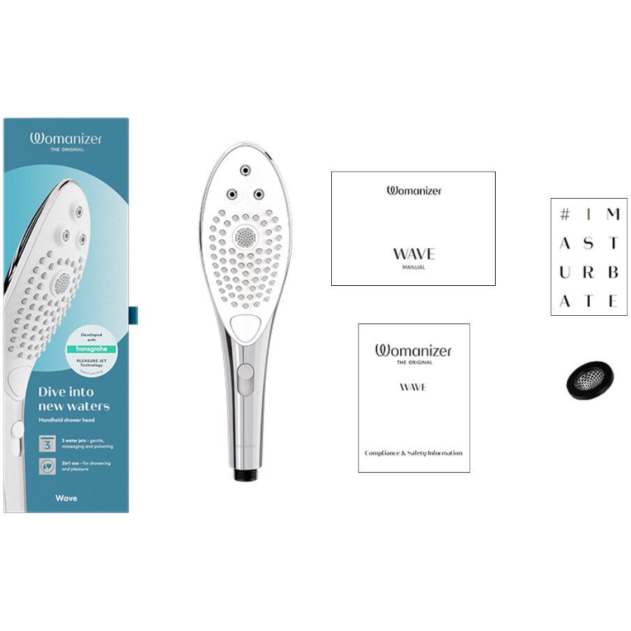 Vibrator Womanizer Wave Chrome, 1 buc - eMAG.ro