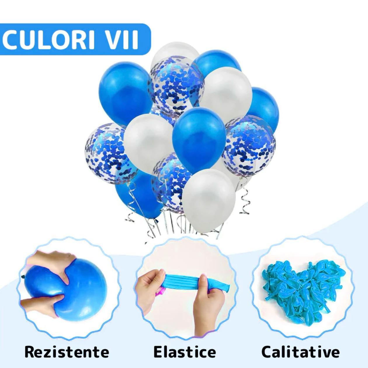 Baloane 3 set 15 bucati, cu confetti, Selling Depot, pentru petreceri ...