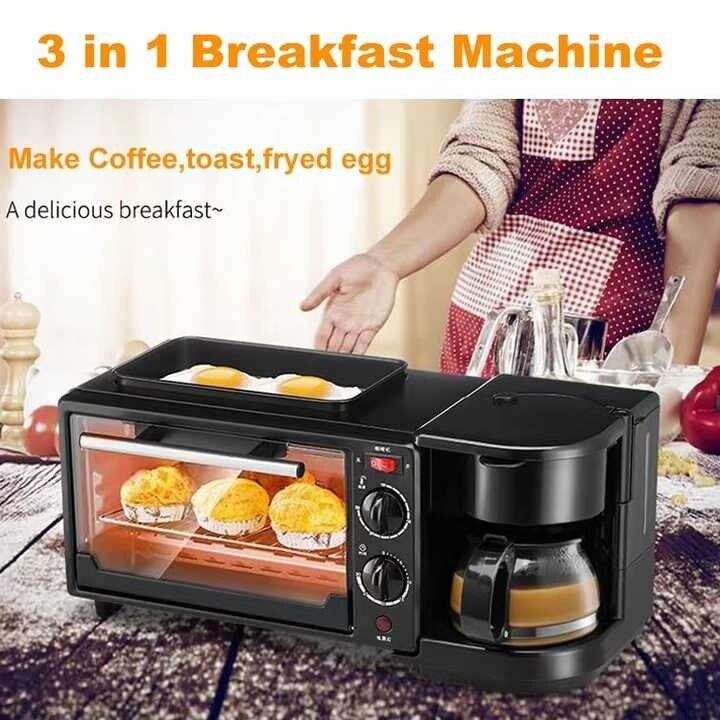 Aparat electric, multifunctional, pentru mic dejun si cafea, cu grill ...