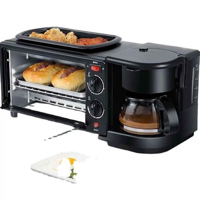 Aparat electric, multifunctional, pentru mic dejun si cafea, cu grill ...