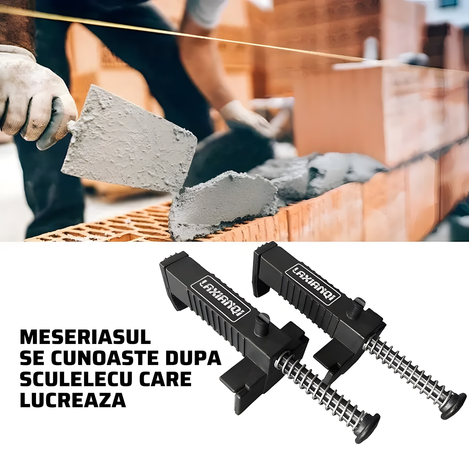 Set 2 suporti HAWIRE GJ42 pentru prindere si aliniere sfoara zidarie ...
