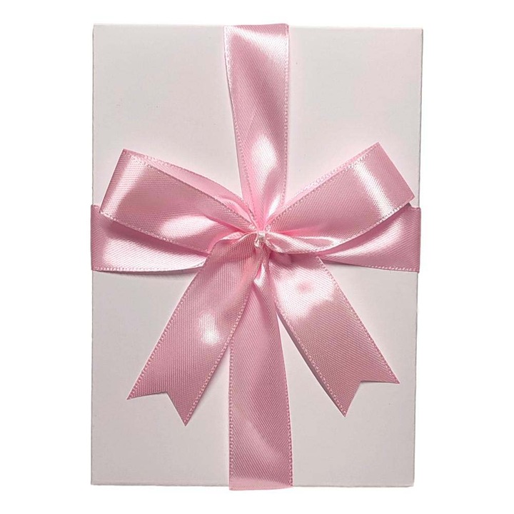 Set 50 cruciulite pentru botez fundita roz si cutie cadou Denikos® CB ...