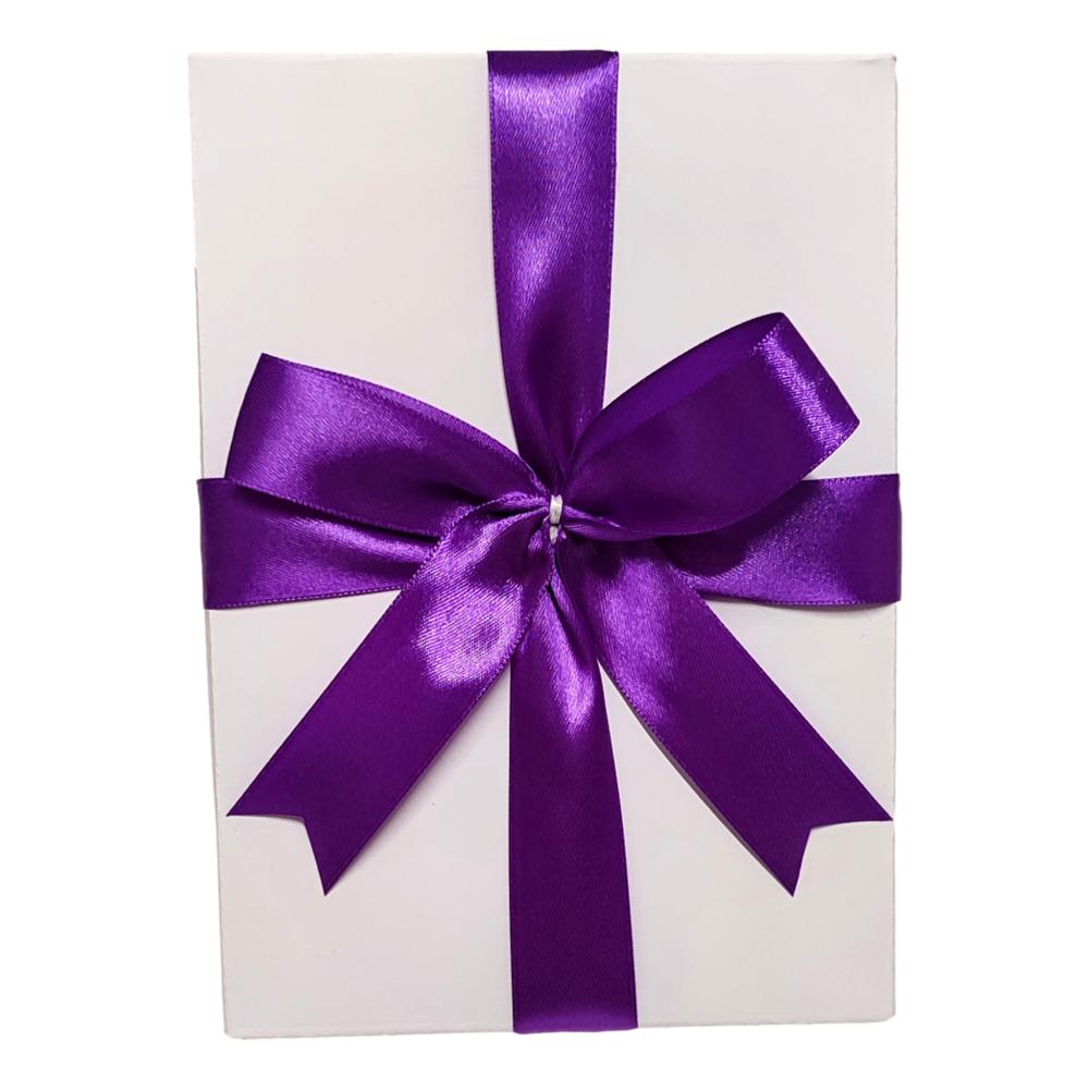 Set 50 cruciulite pentru botez fundita mov lila si cutie cadou Denikos ...