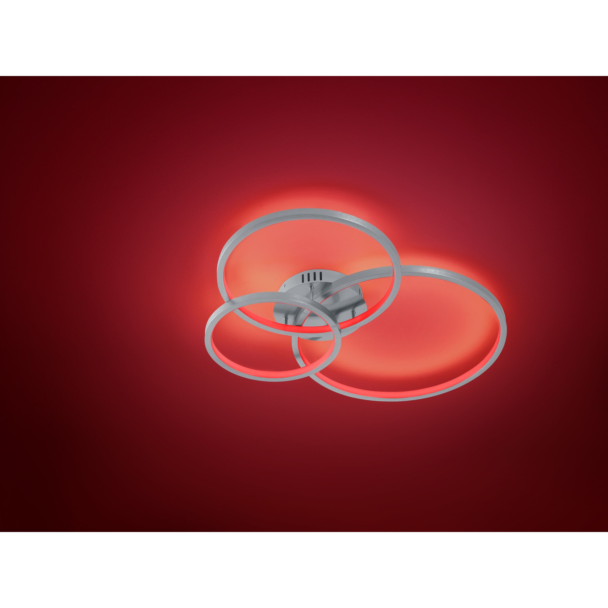 Plafoniera LED SMART, AARON, Metalica, Culoare Nichel Mat, inclus 1x ...