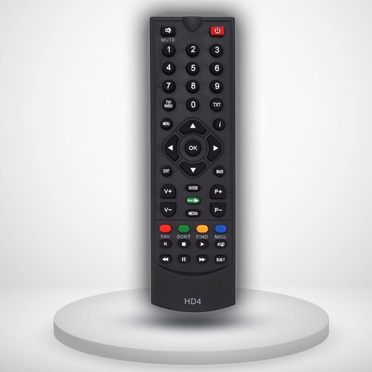 Telecomanda compatibila decodor Digi HD4, TEMIX®, neagra, baterii ...