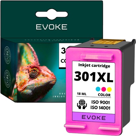Цветна касета за принтер HP 301 XL, 18 ml, 1000 страници, ISO ...