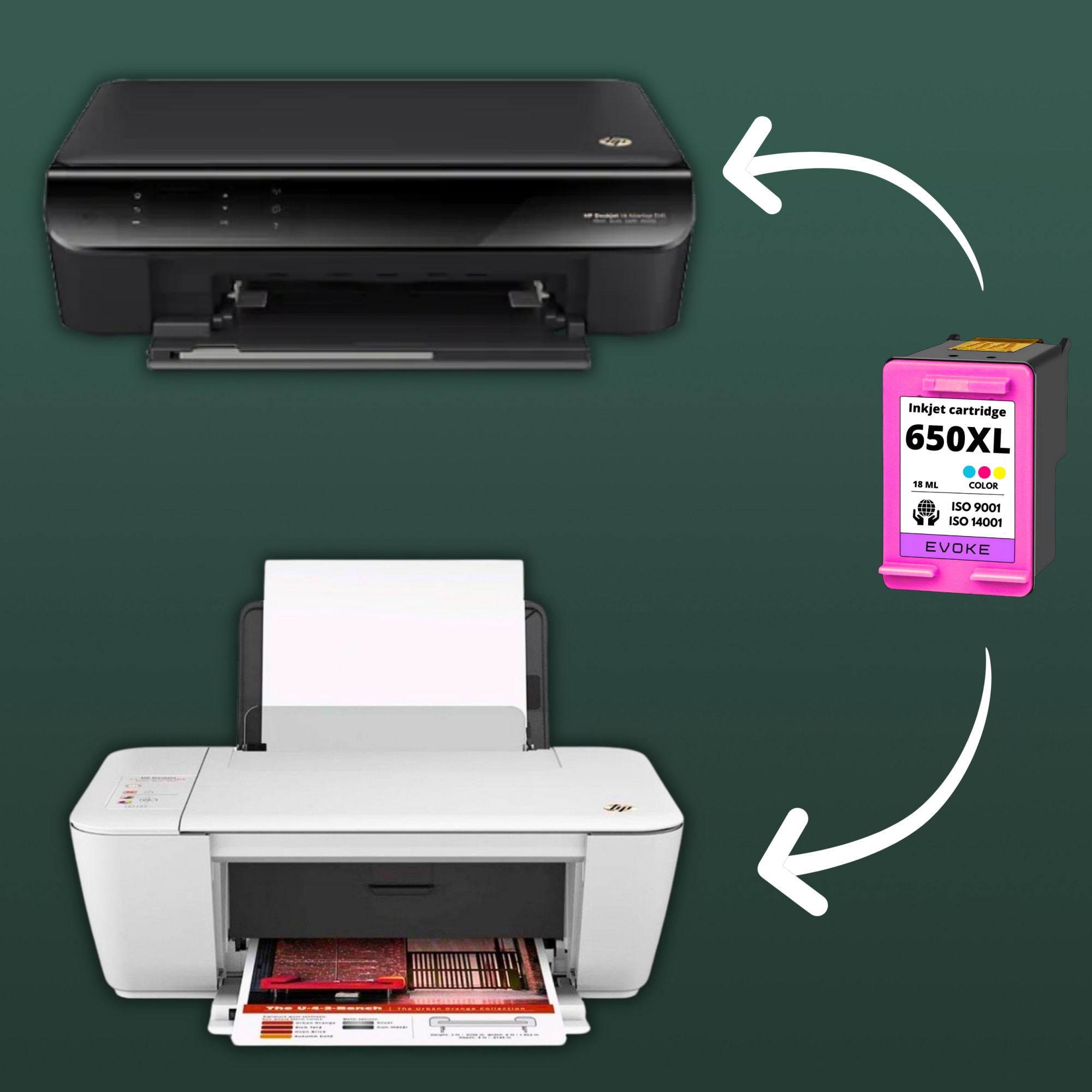 Цветна касета за принтер HP 650 XL, 18 ml, 1080 страници, ISO ...