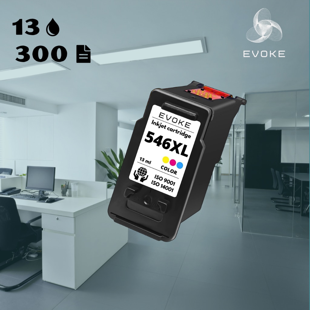 Cartus imprimanta CANON CL 546 culoare XL, 13 ml, 300 pagini, cerneala ...