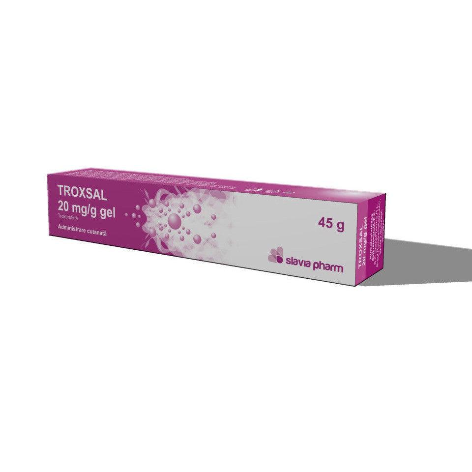 Gel Troxsal, Antihemoroidal, Anti-varice, 20mg/g, 45 g, Slavia Pharm ...