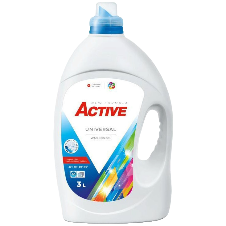 Detergent Universal de rufe lichid Active, 3 litri, 60 spalari ...