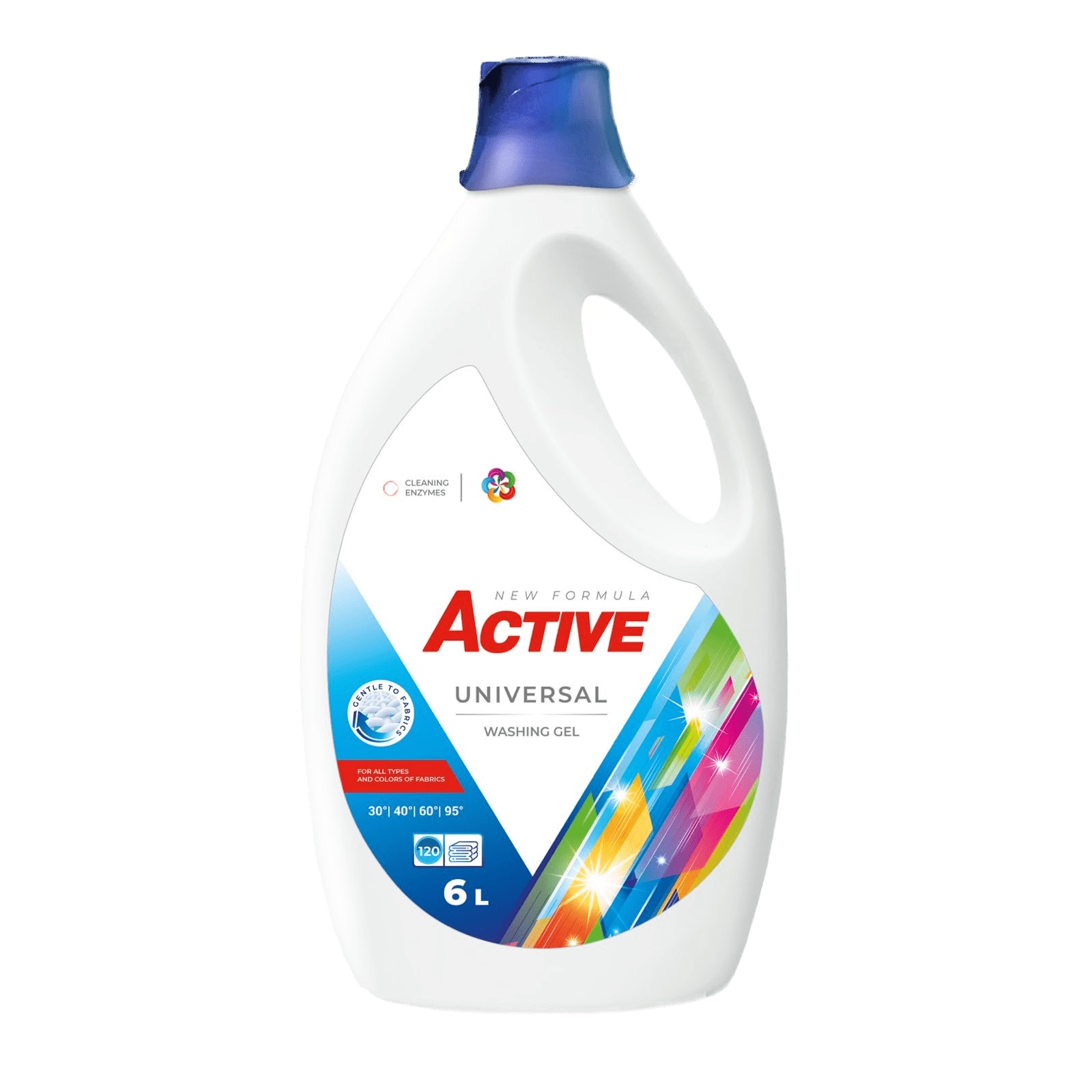 Detergent lichid Universal pentru rufe Active, 6 litri, 120 spalari ...