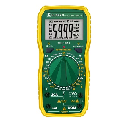 Multimetru digital precis, 1500V 20A, masurare AC/DC, LCD, Verde - eMAG.ro