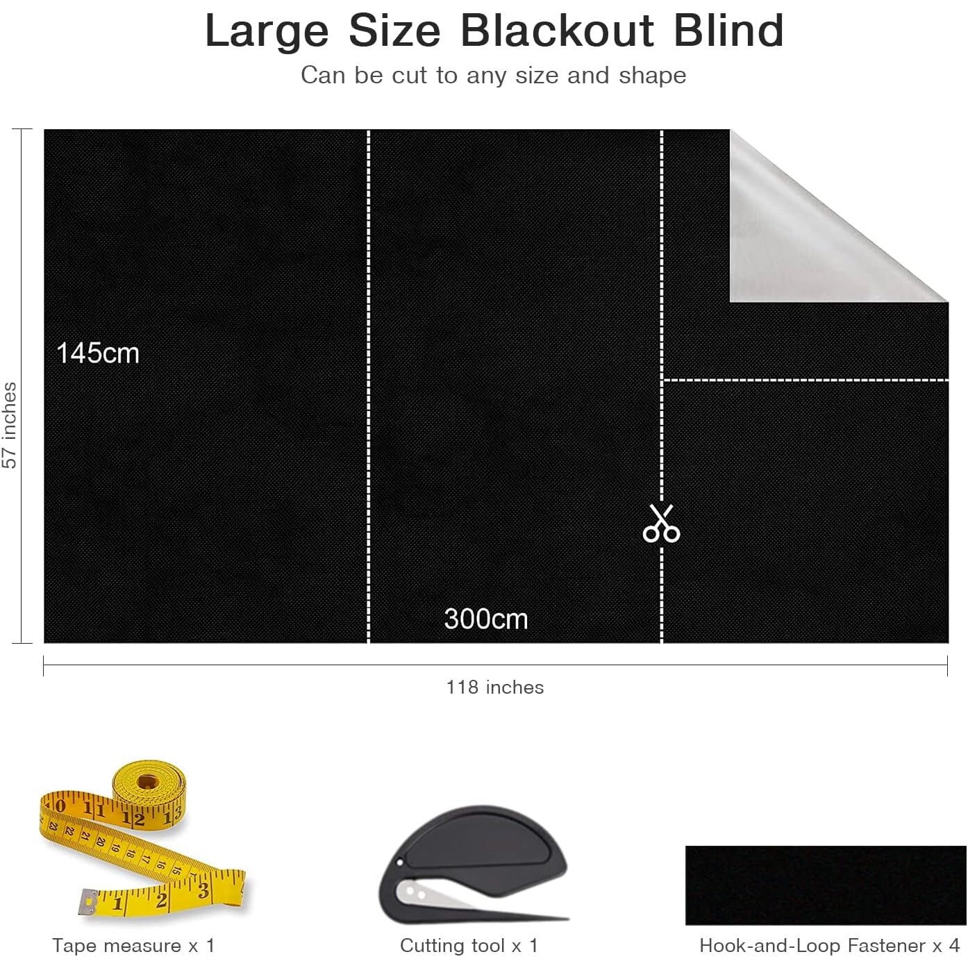 Perdea Rulou Blackout, Anjee, 300 x 145 cm, Kit de Instalare, Opaca ...