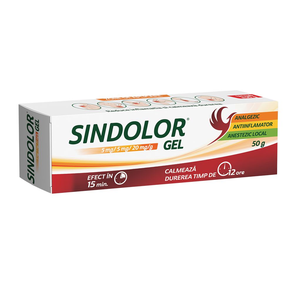 Sindolor крем, 5 mg/5 mg/20 mg/g, 50 g, Fiterman - eMAG.bg