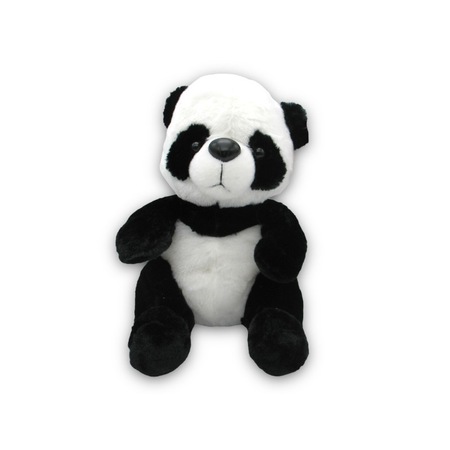 Ursulet panda de plus, 40cm, alb/negru - eMAG.ro